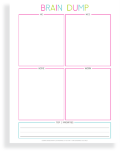 Free Brain Dump Templates to Declutter Your Mind