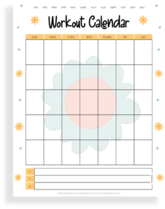 Printable Workout Calendars