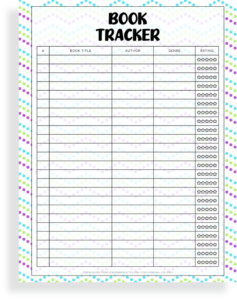 16 Free Book Tracker Printables