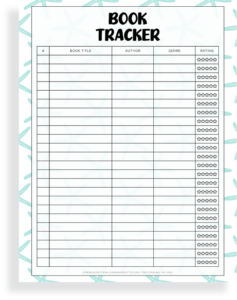 16 Free Book Tracker Printables