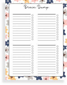 Free Brain Dump Templates to Declutter Your Mind