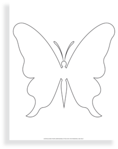 40 Free Printable Butterfly Outlines for Kids' Crafts