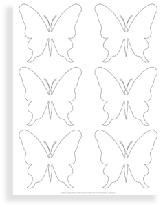 40 Free Printable Butterfly Outlines for Kids' Crafts