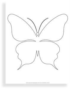40 Free Printable Butterfly Outlines for Kids' Crafts