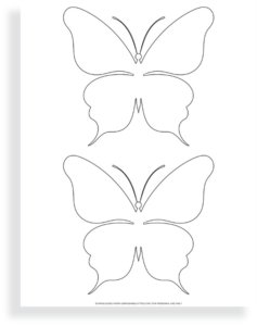 40 Free Printable Butterfly Outlines for Kids' Crafts