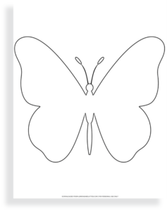 40 Free Printable Butterfly Outlines for Kids' Crafts