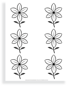 40 Free Printable Flower Outlines for Kids' Crafts