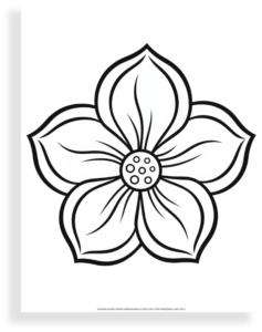 40 Free Printable Flower Outlines for Kids' Crafts