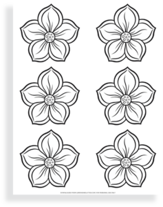 40 Free Printable Flower Outlines for Kids' Crafts