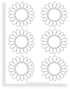 40 Free Printable Flower Outlines for Kids' Crafts