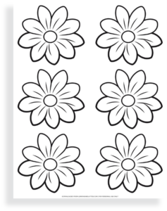 40 Free Printable Flower Outlines for Kids' Crafts