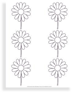 40 Free Printable Flower Outlines for Kids' Crafts