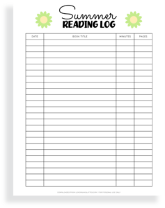 34 Summer Reading Logs (Free Printables)