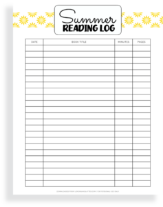 34 Summer Reading Logs (Free Printables)