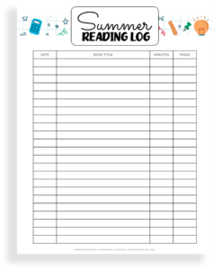 34 Summer Reading Logs (Free Printables)