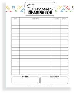 34 Summer Reading Logs (Free Printables)
