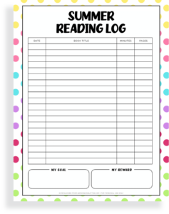 34 Summer Reading Logs (Free Printables)
