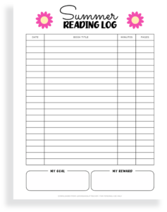 34 Summer Reading Logs (Free Printables)