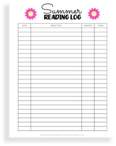 34 Summer Reading Logs (Free Printables)