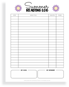 34 Summer Reading Logs (Free Printables)