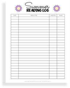 34 Summer Reading Logs (Free Printables)