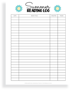 34 Summer Reading Logs (Free Printables)