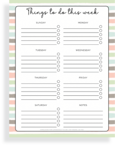 60+ Free To-Do List Printables