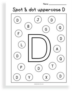 letter d worksheet pin17 - Lemons and Lattes