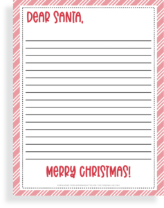 20 Dear Santa Letter Templates for Kids