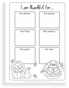 I Am Thankful for Printables