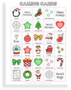Free Printable Christmas Bingo Cards