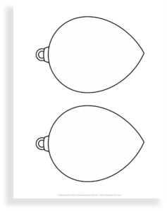 15 Free Printable Christmas Ornament Templates