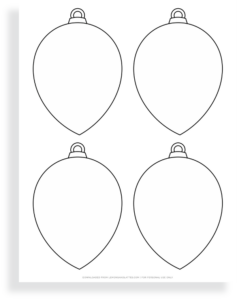 15 Free Printable Christmas Ornament Templates