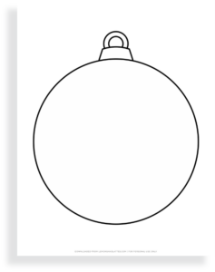 15 Free Printable Christmas Ornament Templates