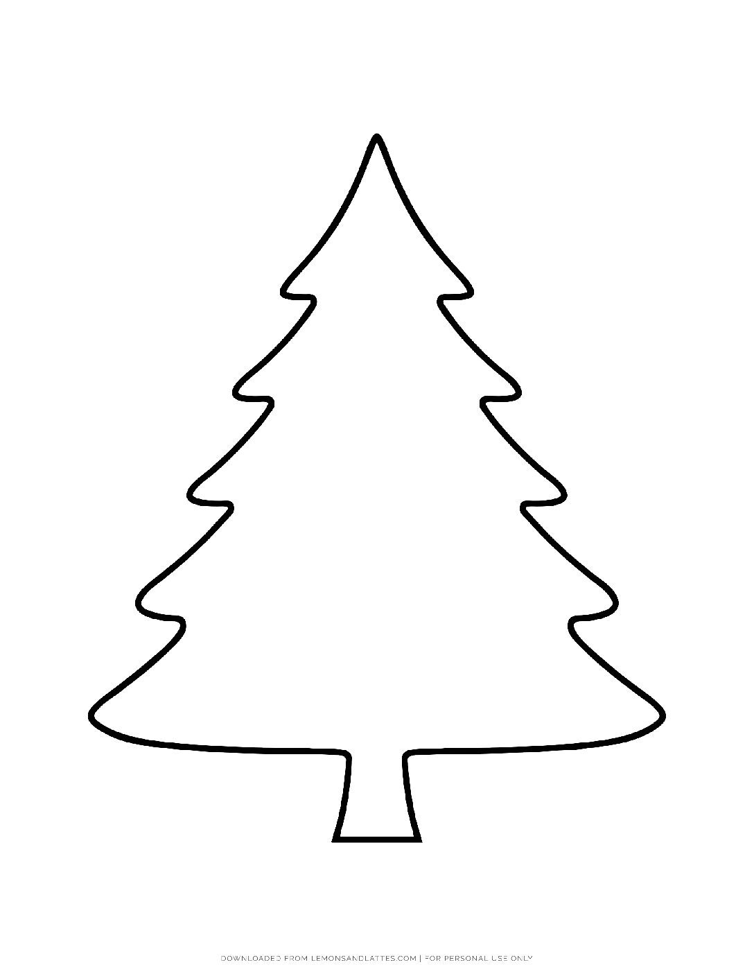 christmas-tree-outline16 - Lemons and Lattes