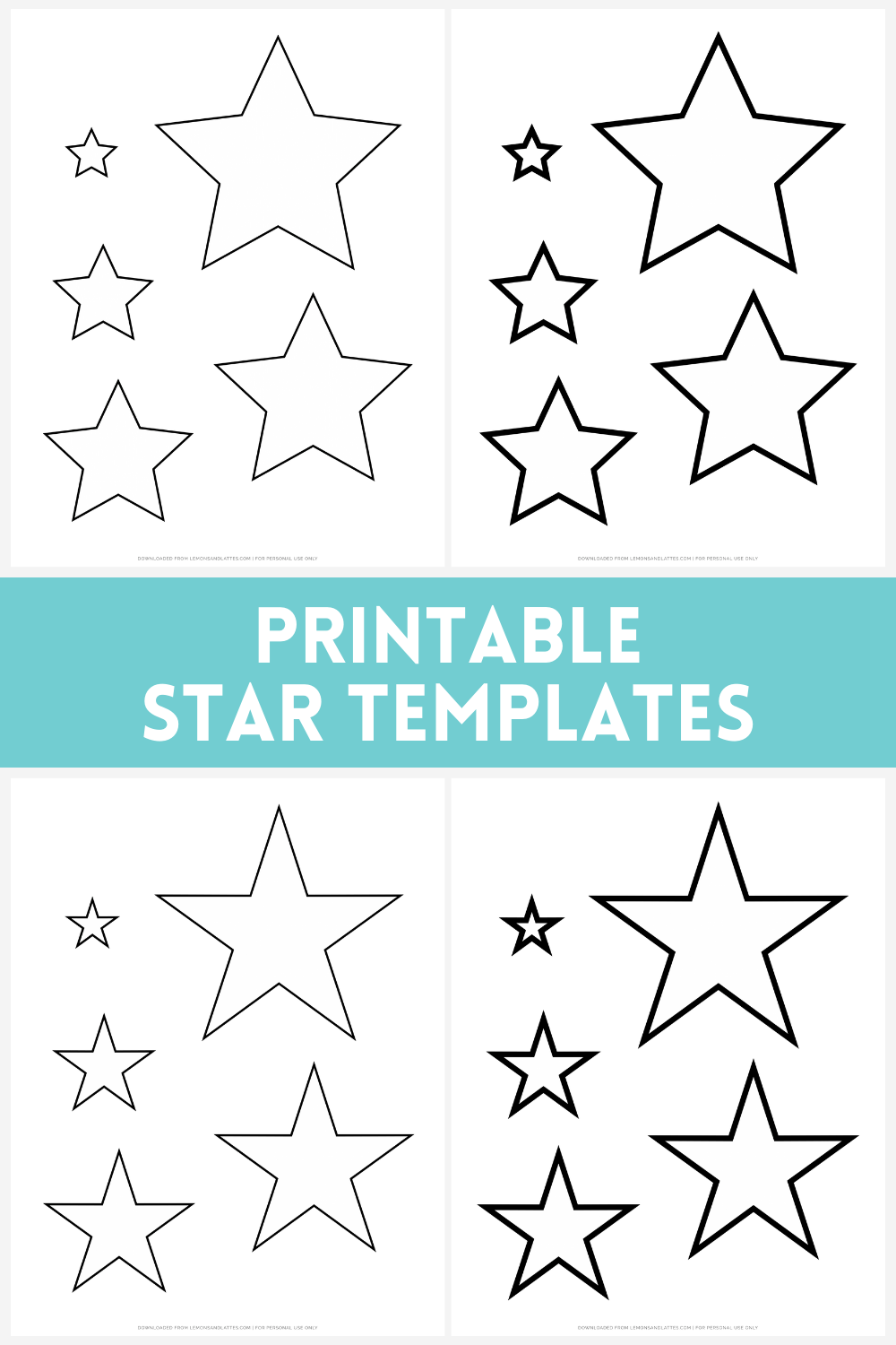 38 Printable Star Templates for Crafts and More