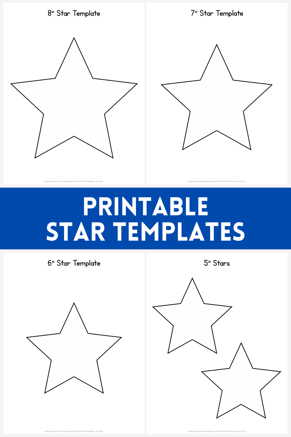 38 Printable Star Templates for Crafts and More