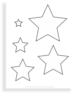 38 Printable Star Templates for Crafts and More