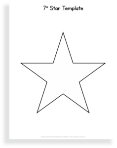 38 Printable Star Templates for Crafts and More