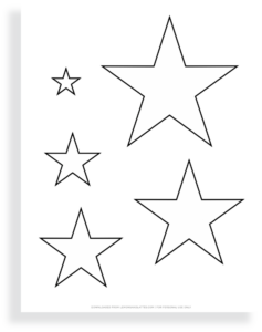 38 Printable Star Templates for Crafts and More