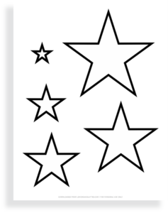 38 Printable Star Templates for Crafts and More