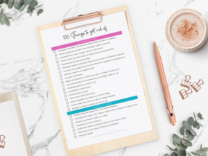 A Checklist of 100 Things to Declutter Now