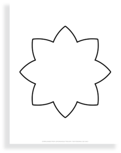 40 Free Printable Flower Outlines for Kids' Crafts