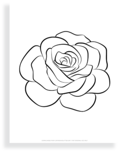 40 Free Printable Flower Outlines for Kids' Crafts
