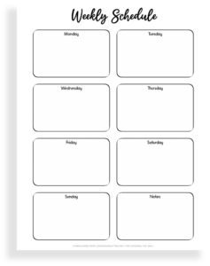 Plan Your Week with These 18 Free Weekly Schedule Templates