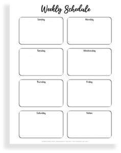 Plan Your Week with These 18 Free Weekly Schedule Templates