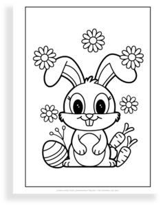 10 Cute Easter Bunny Coloring Pages