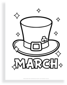 11 Cute March Coloring Pages