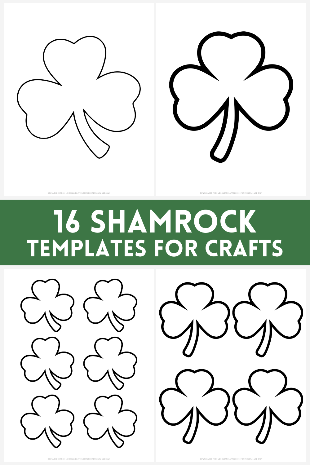 16 Free Shamrock Templates for Kids' Crafts