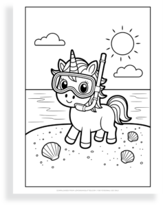 15 Cute Unicorn Coloring Pages for Summer